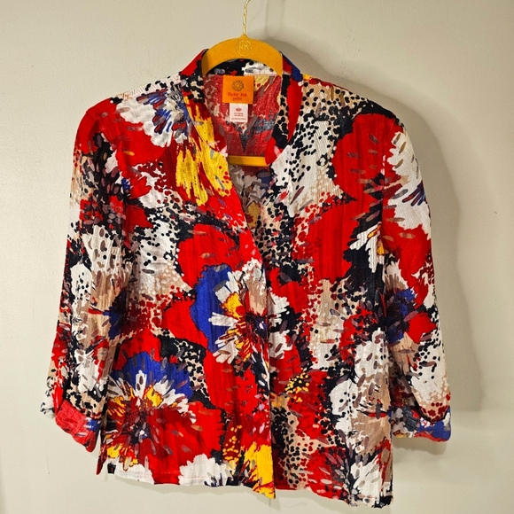 Ruby Rd. | Tops | Women Ruby Rd Long Sleeve Lite Weight Collarless ...